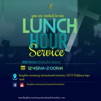 LUNCH HOUR SERVICE TEMPLATE | PosterMyWall