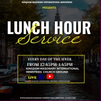 Lunch Hour Service Template | PosterMyWall
