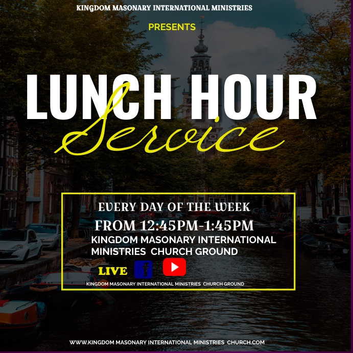 Copy of LUNCH HOUR SERVICE TEMPLATE | PosterMyWall
