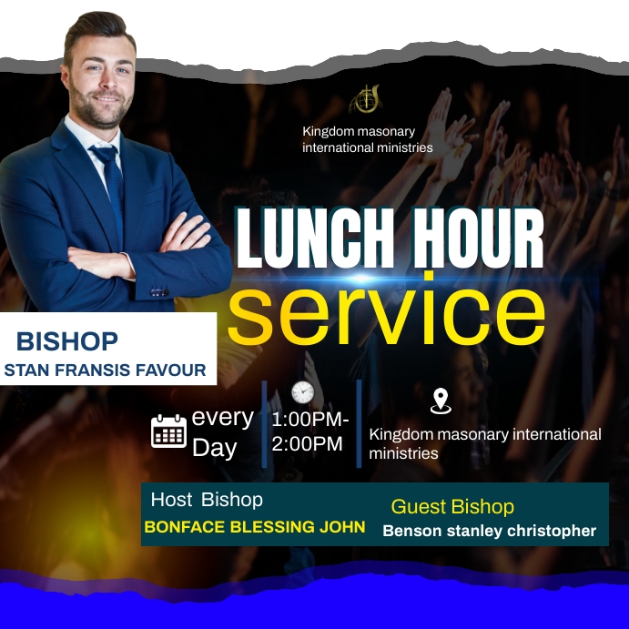 Copy of LUNCH HOUR SERVICE TEMPLATE | PosterMyWall