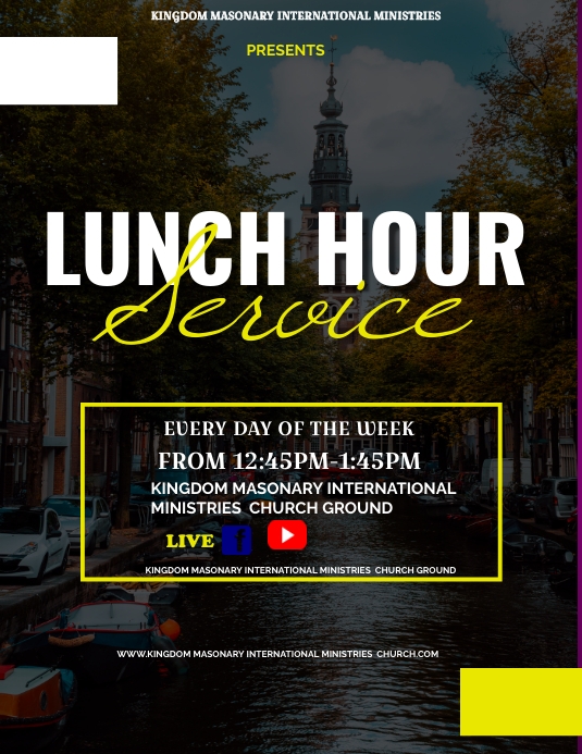 LUNCH HOUR SERVICE TEMPLATE | PosterMyWall