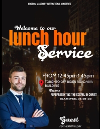 Lunch hour service Template | PosterMyWall