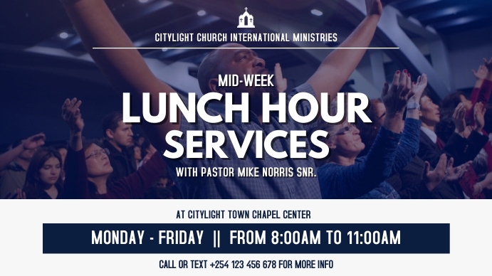 lunch hour services flyer design Template | PosterMyWall