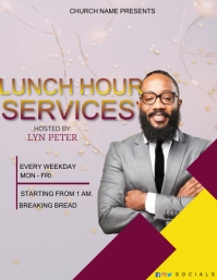Lunch hour service Template | PosterMyWall