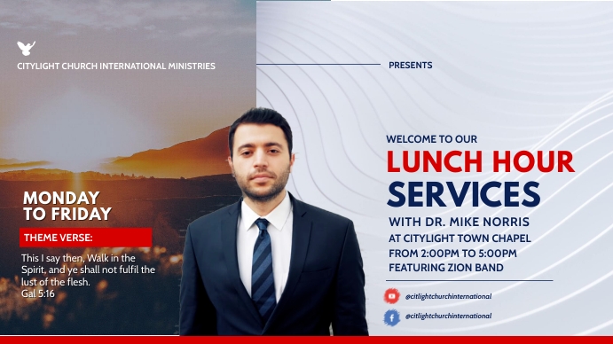 lunch hour services flyer template | PosterMyWall