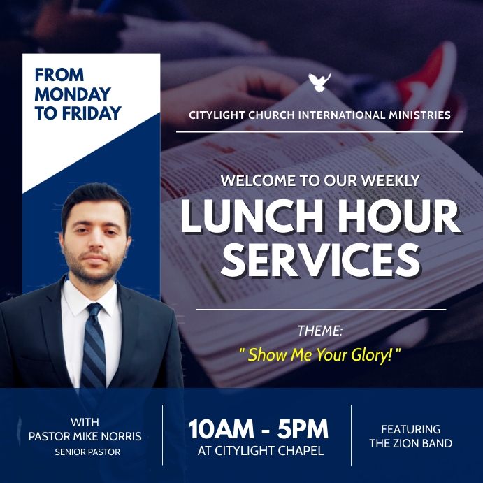 lunch hour services flyer template | PosterMyWall