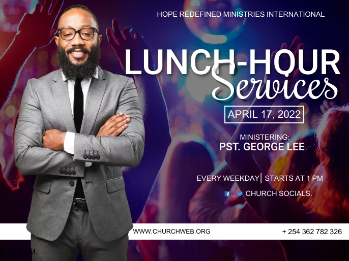 Copy of Lunch hour services poster | PosterMyWall