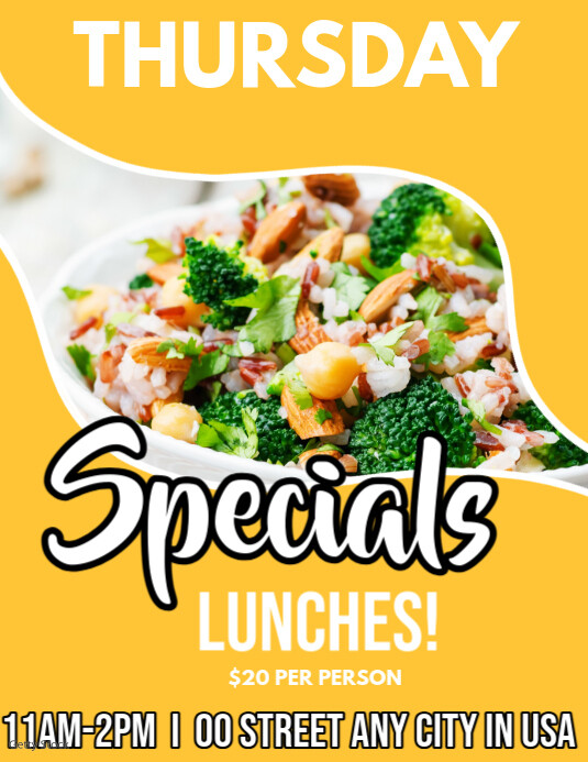 Copy of lunch party flyer | PosterMyWall