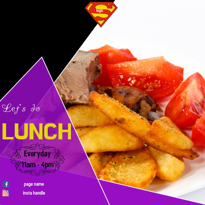 Lunch poster Template | PosterMyWall
