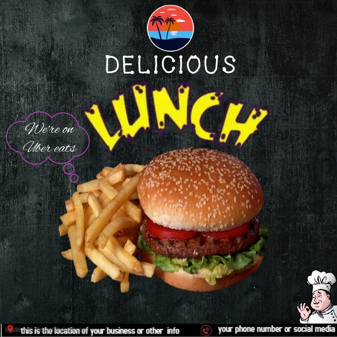 Lunch poster Template | PosterMyWall