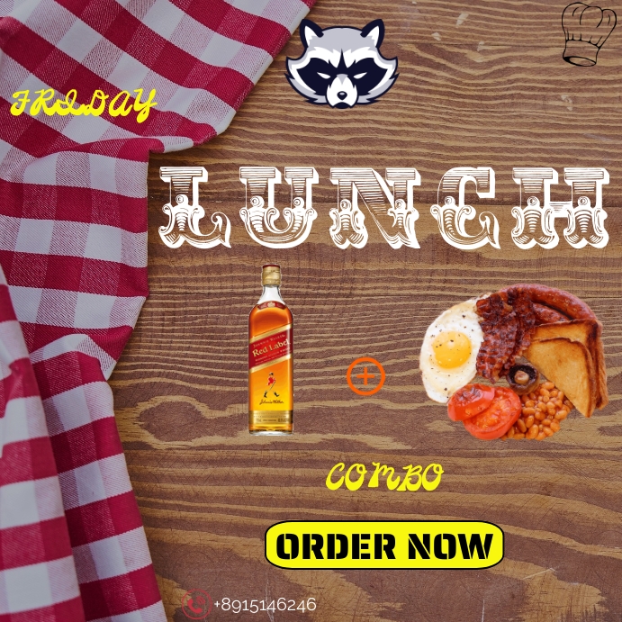 Lunch poster Template | PosterMyWall