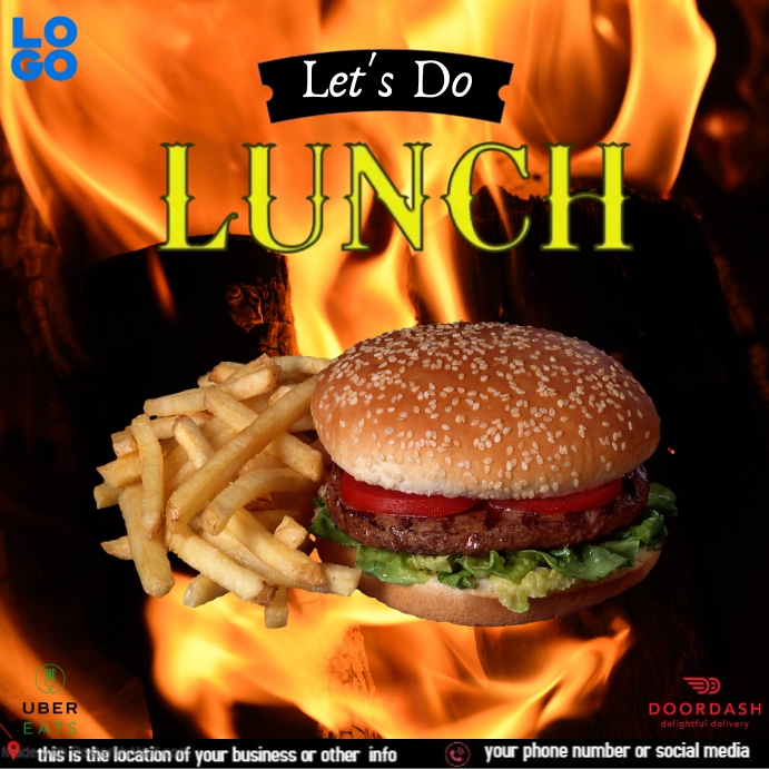 Lunch poster Template | PosterMyWall