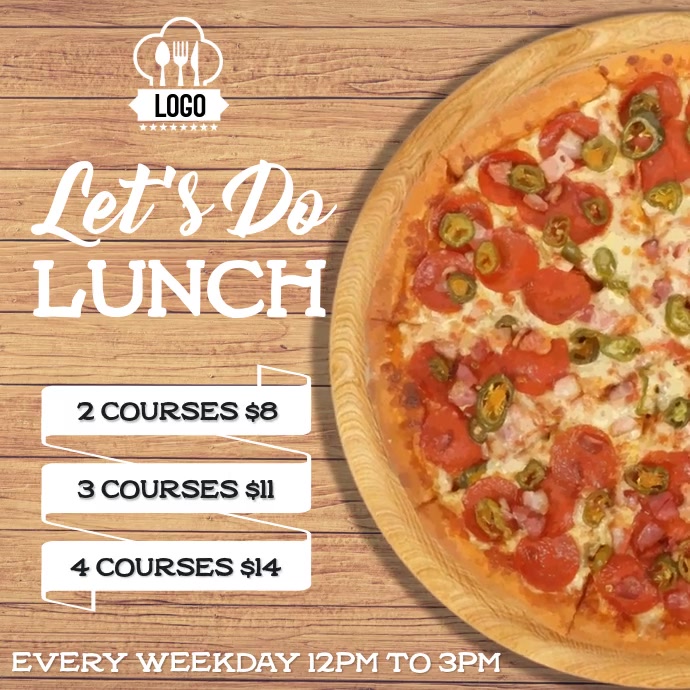 Lunch Special Video Template | PosterMyWall
