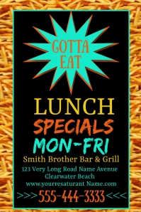 Lunch Specials Window Poster Template | PosterMyWall