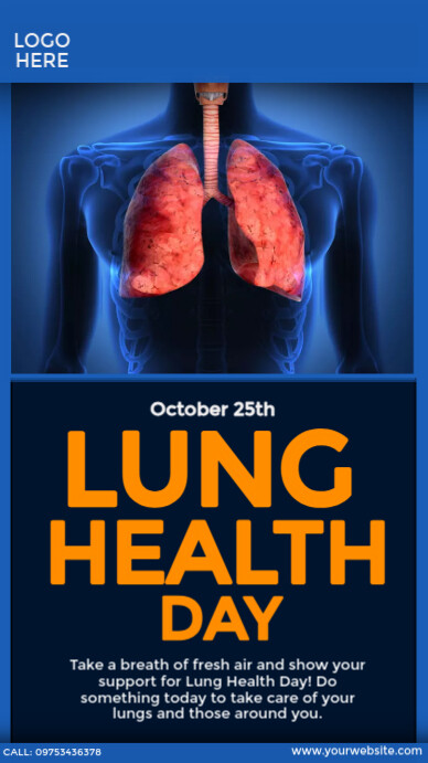 lung health awareness day template | PosterMyWall