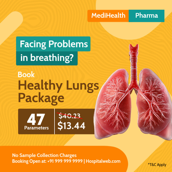 Lungs Health Package Post Template | PosterMyWall