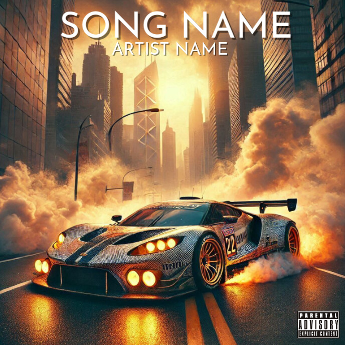 LURCURY RACING CAR ALBUM COVER Template | PosterMyWall