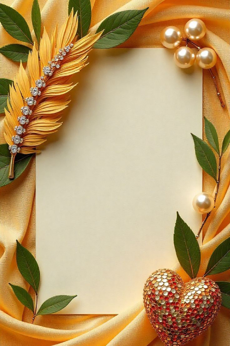 luxurious botanical frame poster design Template | PosterMyWall