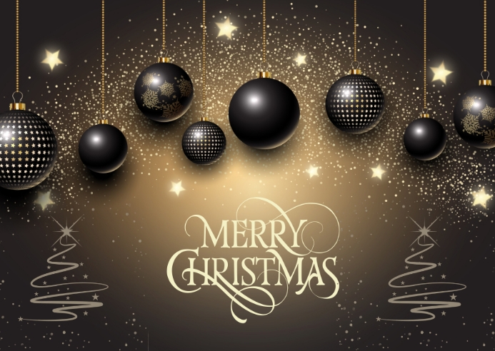 Luxurious Christmas free postcard design Template | PosterMyWall