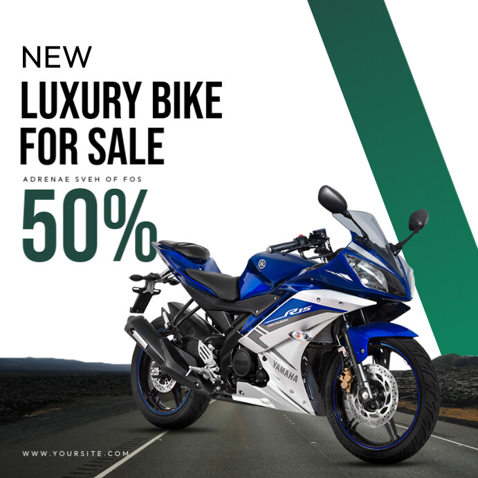 Luxury bike ad template | PosterMyWall