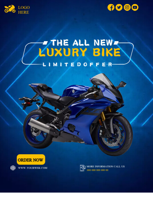 Luxury Bike Ads Template | PosterMyWall