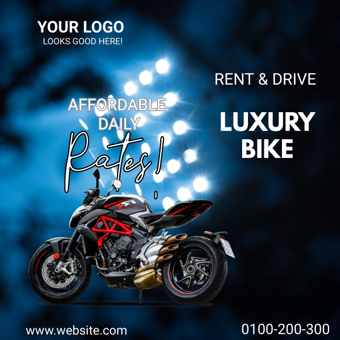 Luxury Bike Template | PosterMyWall