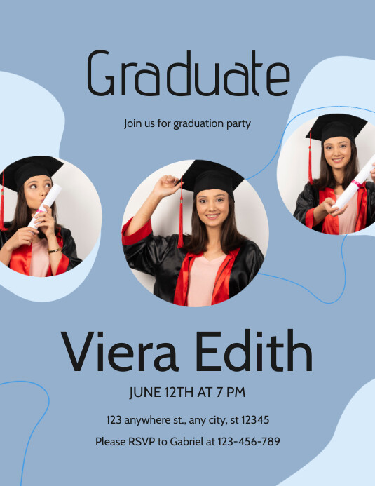 Graduation Party Invitations Flyer Graduation Party Flyer Template