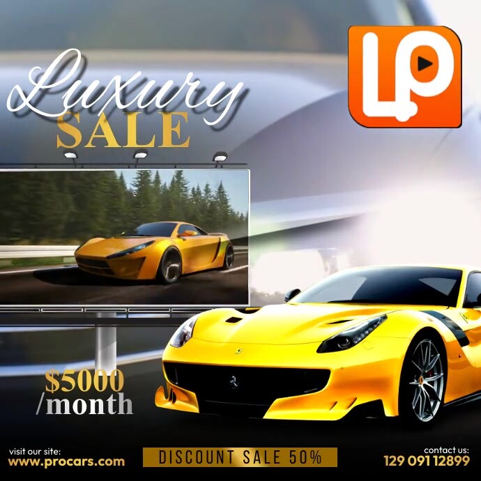 Luxury Car Billboard Templat | PosterMyWall