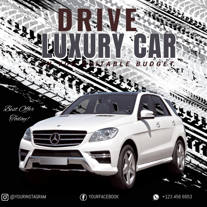 Plantilla de De Diseño de Autos de Lujo | PosterMyWall