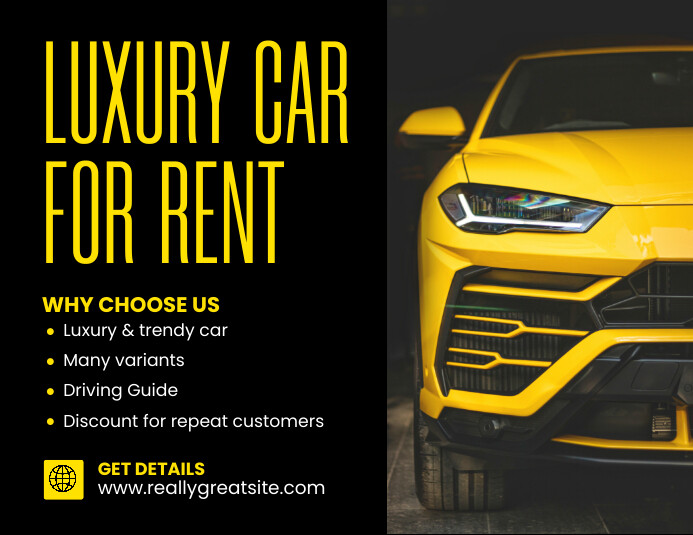 Copy of Luxury Car For Rent | PosterMyWall