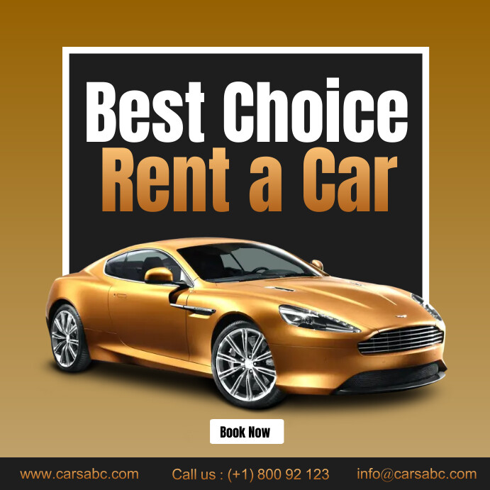 Luxury Car Rental Template | PosterMyWall
