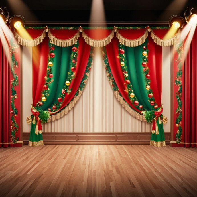 Luxury Christmas Stage design Template | PosterMyWall