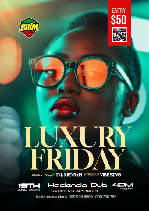 Copy of Luxury Friday Poster | PosterMyWall