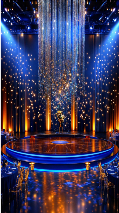 Luxury Gala Stage & Event Hall Background Template | PosterMyWall