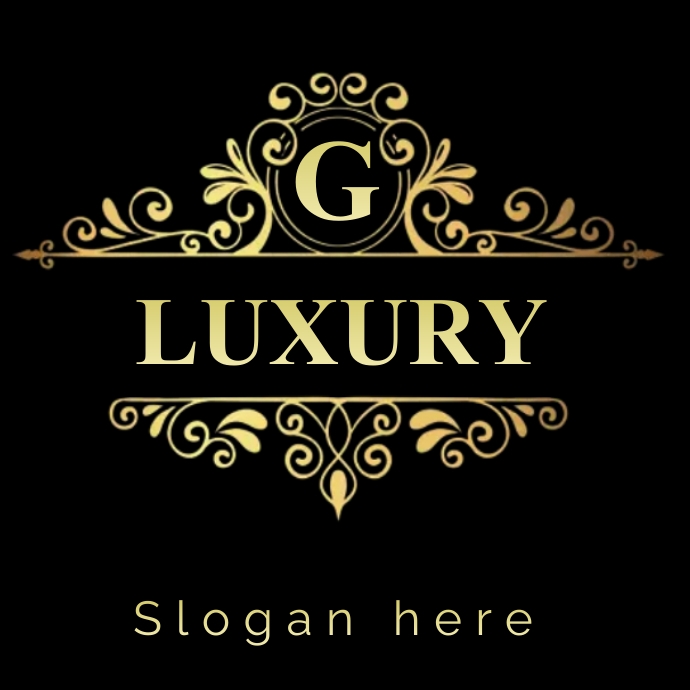 Copy of Luxury gold logo | PosterMyWall