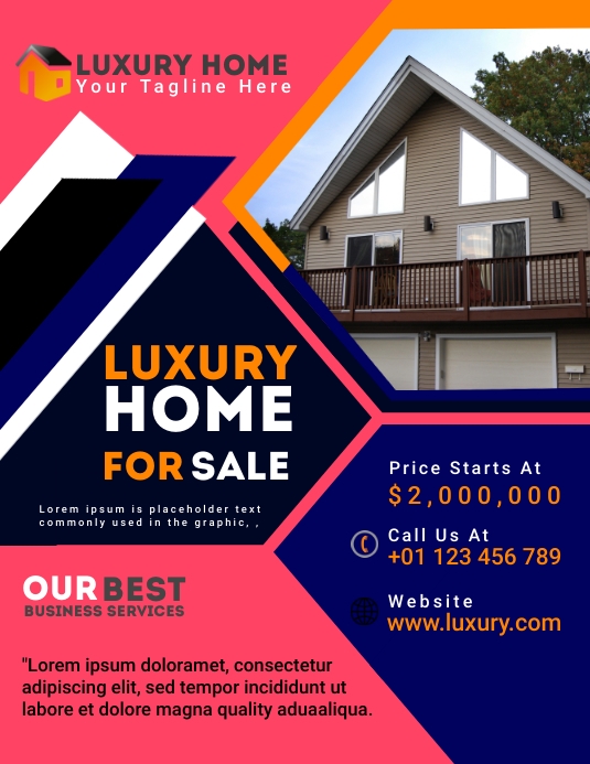 Copy of luxury home | PosterMyWall