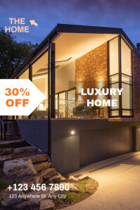 Luxury Home A4 Template | PosterMyWall