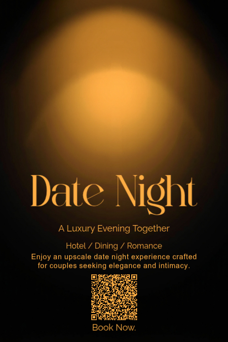 Luxury Hotel Date Night Flyer Template | PosterMyWall