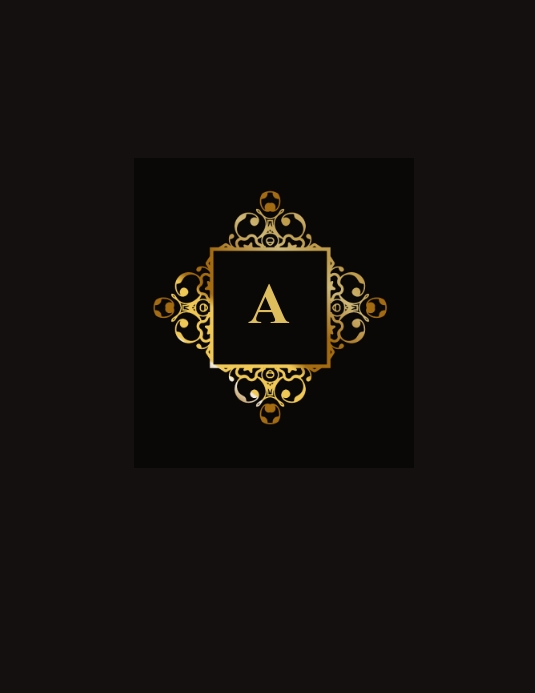 Copy of luxury letter logo flayer | PosterMyWall