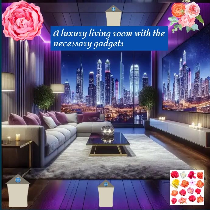 Luxury living room flyer Templat | PosterMyWall