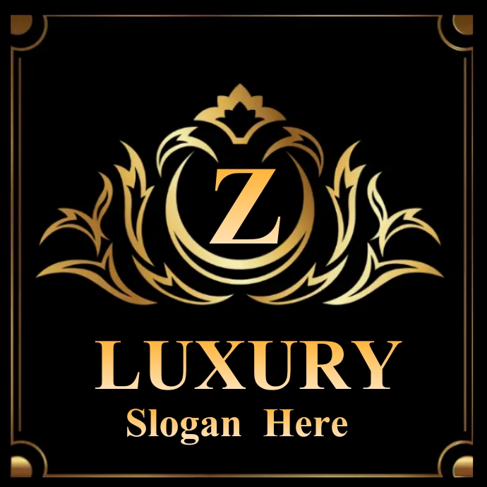 Luxury Logo Design,Gold Label Logo Template | PosterMyWall