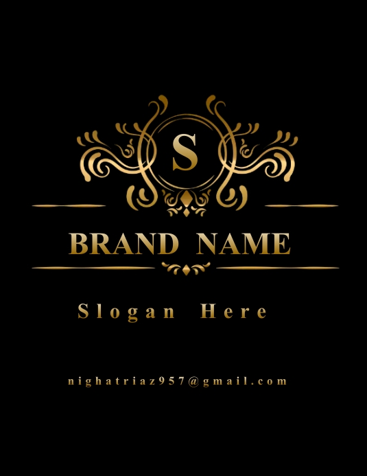 Desain Logo Mewah Templat | PosterMyWall