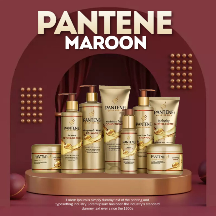 Luxury Maroon Template | PosterMyWall