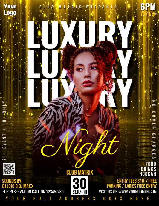 Luxury night party Template | PosterMyWall