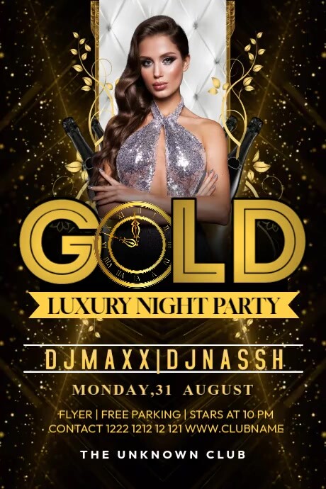 Luxury Night Party Template | PosterMyWall