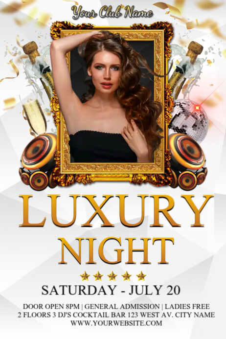 Luxury Night Party Template | PosterMyWall