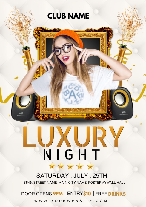 luxury night party Template | PosterMyWall