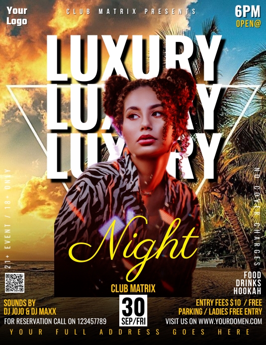 Luxury night party Template | PosterMyWall