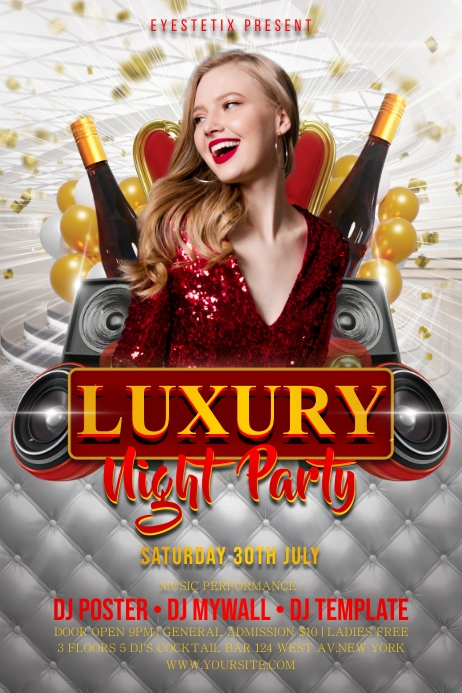 Luxury Night Party Flyer / Poster Template | PosterMyWall