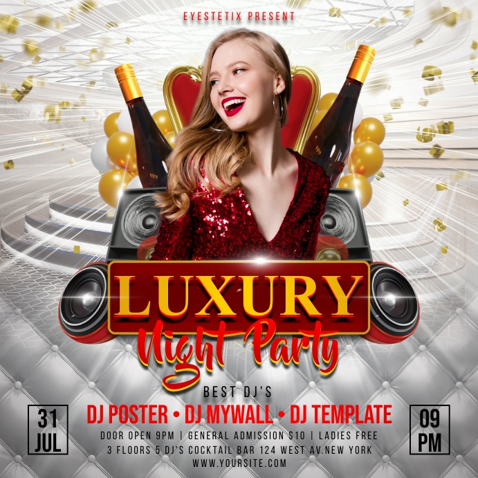 Luxury Night Party Flyer / Poster Template | PosterMyWall